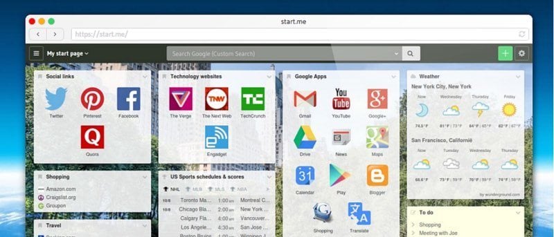 Start.me: The Ultimate Start Page For Chrome and Firefox