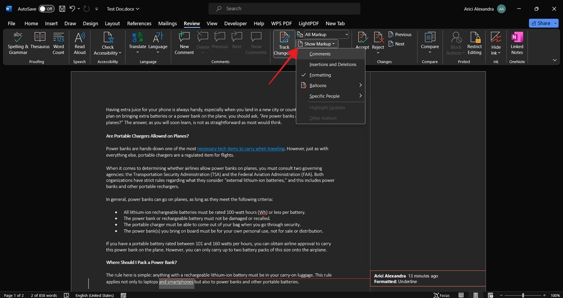 Track Changes in Word and Google Docs: Editing Made Easy - Make Tech Easier