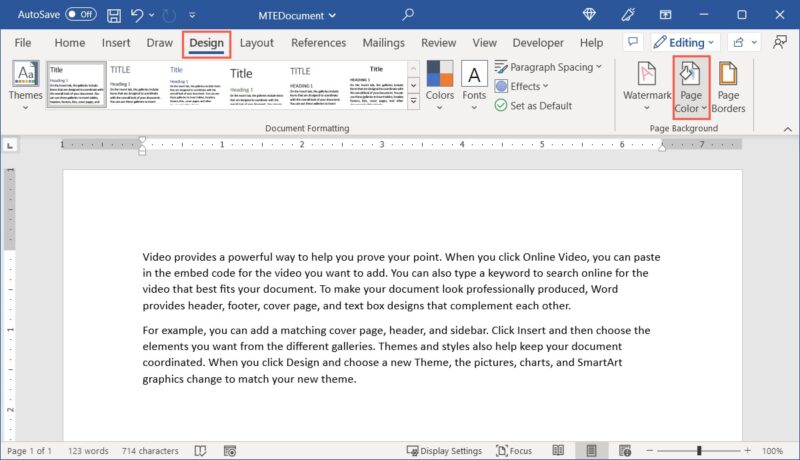 How to Add a Background in Microsoft Word - Make Tech Easier