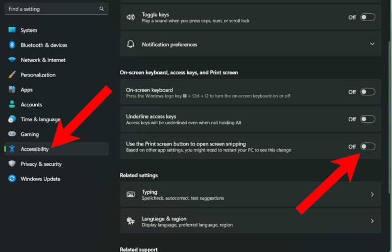 How to Set the Print Screen Button to Open the Snipping Tool in Windows ...