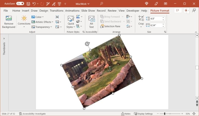 How to Rotate, Flip, Mirror, and Blur Images in Microsoft PowerPoint ...