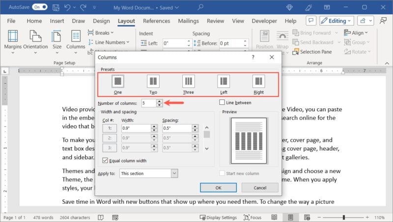 How to Add and Format Columns in Microsoft Word - Make Tech Easier