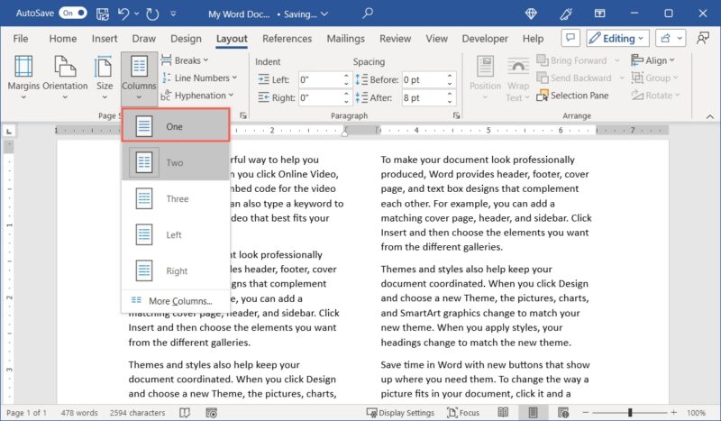 How to Add and Format Columns in Microsoft Word - Make Tech Easier
