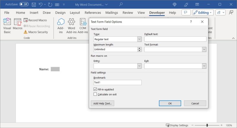 How to Create a Fillable Form in Microsoft Word - Make Tech Easier