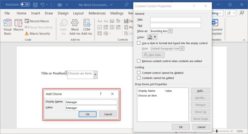 How to Create a Fillable Form in Microsoft Word - Make Tech Easier