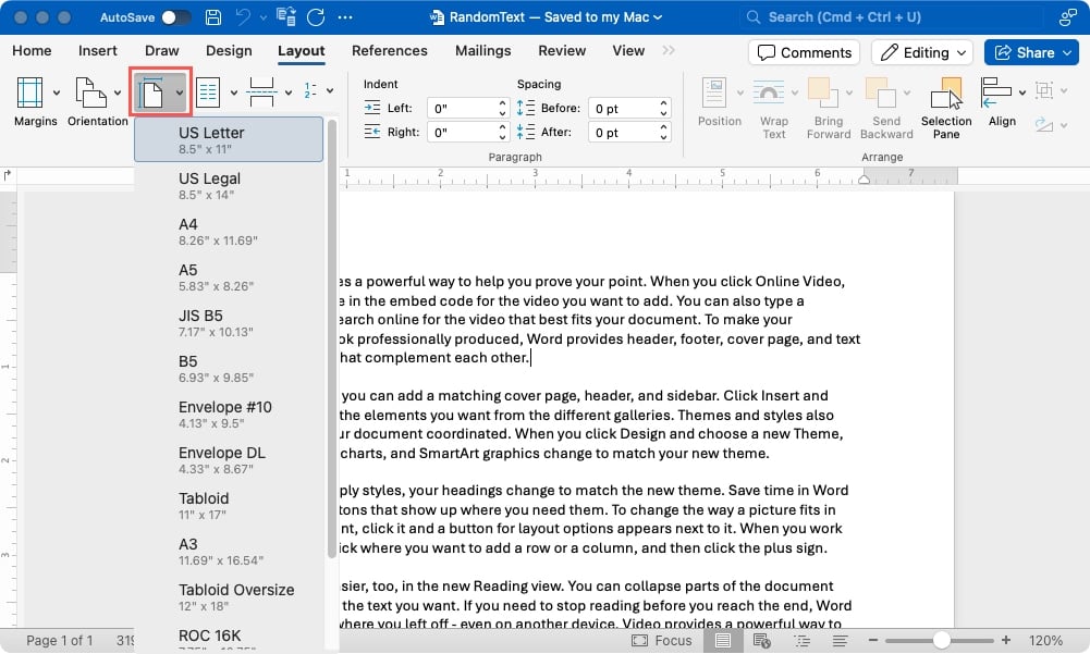 How to Scale a Document in Microsoft Word in Windows and macOS