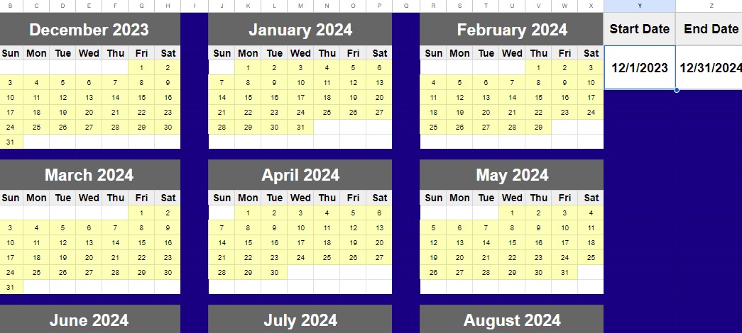The Best Google Sheets Calendar Templates - Make Tech Easier