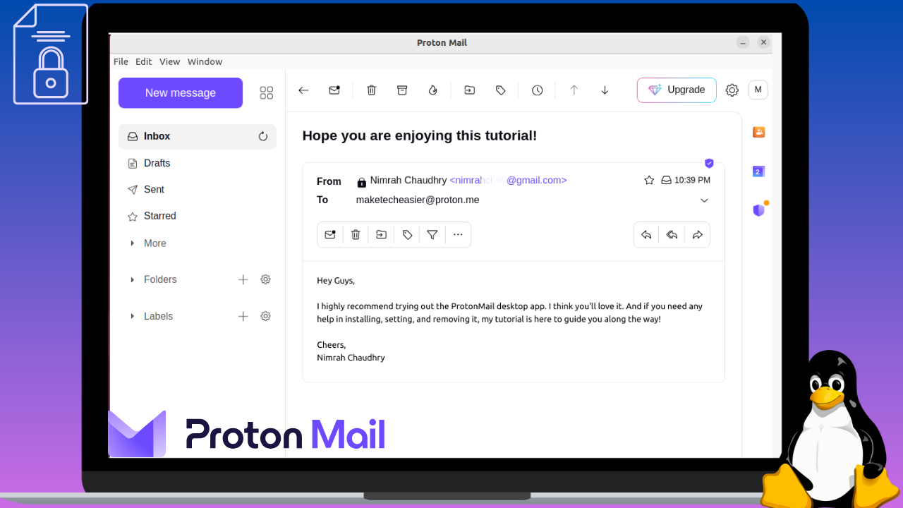 How to Install and Configure Proton Mail Desktop App on Linux - Make ...