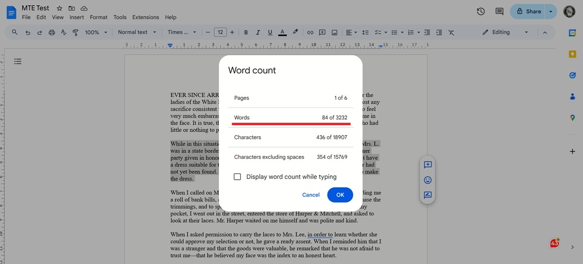 How to Check the Word Count in Google Docs - Make Tech Easier
