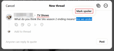 How to Blur Text on Threads and Hide Spoilers - Make Tech Easier