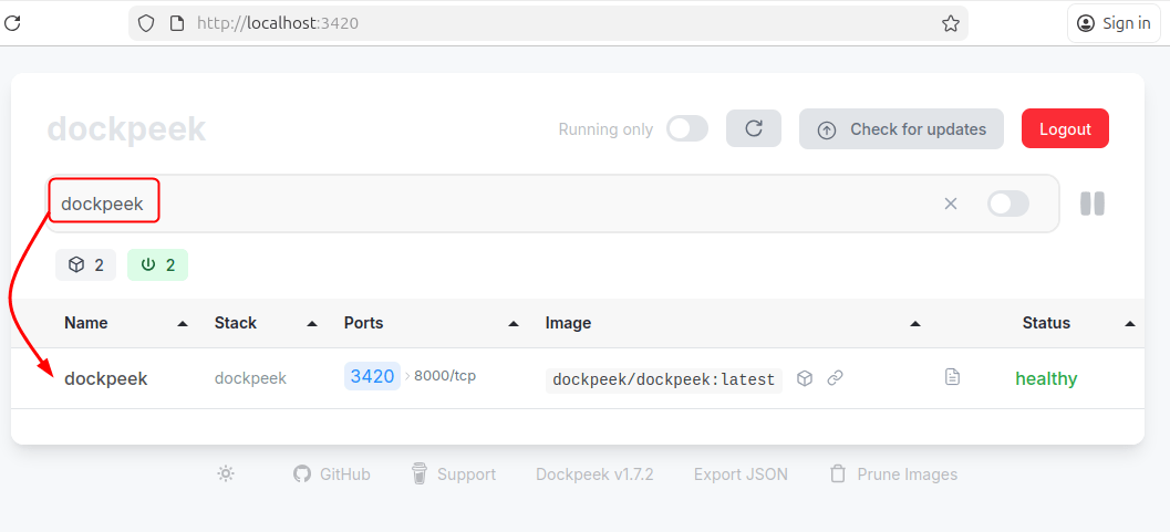DockPeek: A Lightweight Dashboard to Access Docker Containers Easily ...